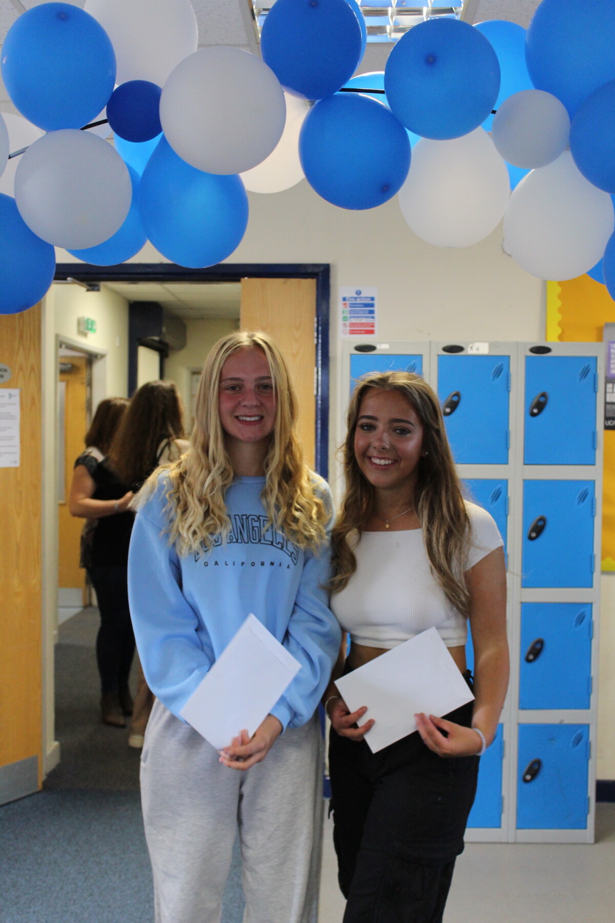 Friesland School collect GCSE results - Friesland School
